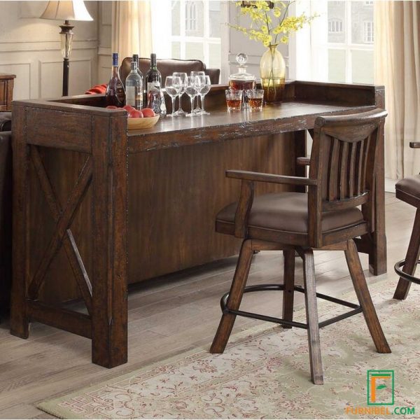 UKURAN Ukuran Meja Bar Minimalis Modern Kayu Solid Jati