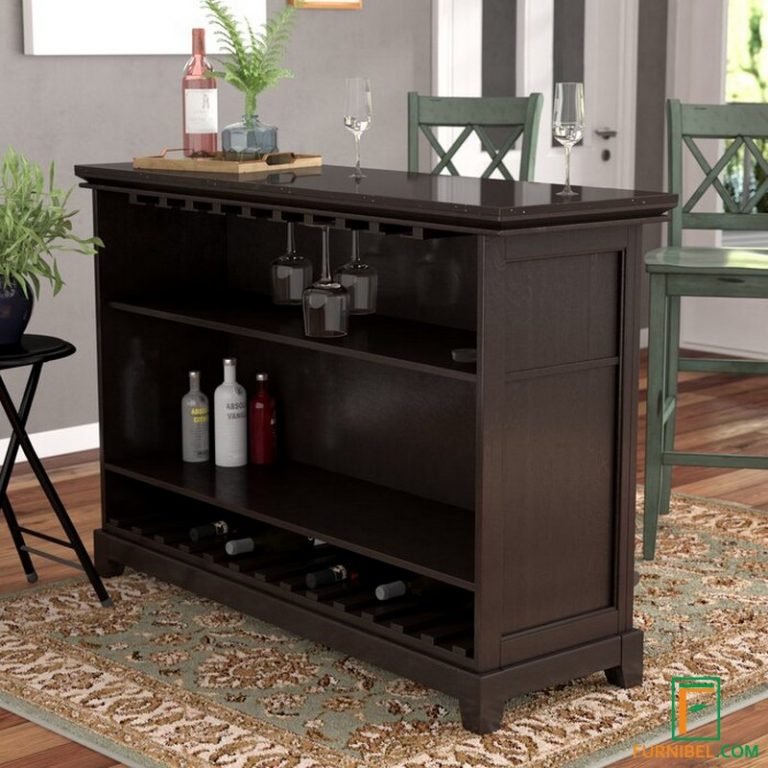 UKURAN Ukuran Meja Bar Minimalis Modern Kayu Solid Jati