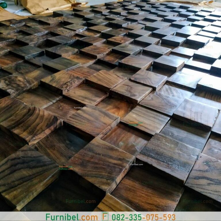 Jual Panel Frame Hiasan Dinding Minimalis Kotak Kayu Sonokeling