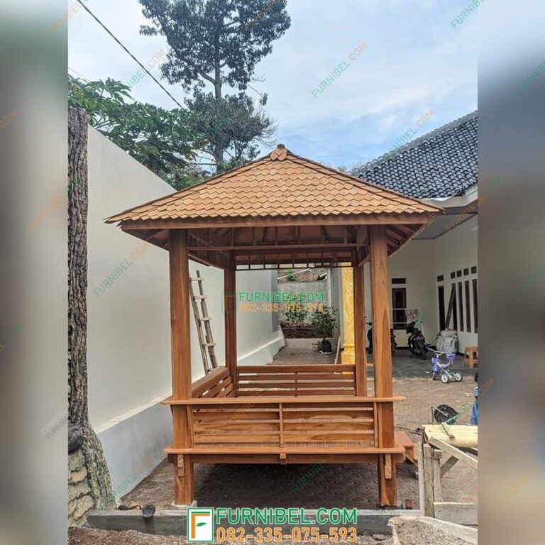 Jual Gazebo 2X2 Kayu Jati (Promo)